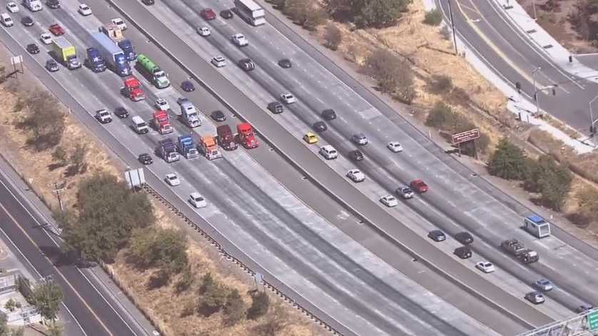 Big rig protest slows traffic on Hwy. 99 in NorCal