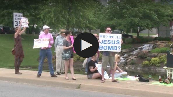 Group holds peaceful protest outside Cross Church