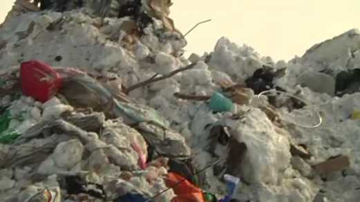 Crews scramble to clear tons of trash left behind by pipeline protesters