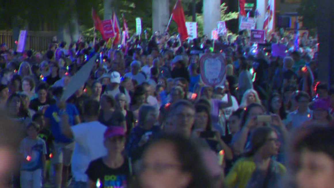 Hundreds rally in Sacramento after violence in Charlottesville