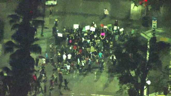 Hundreds march to Capitol during Floyd protest in Sacramento