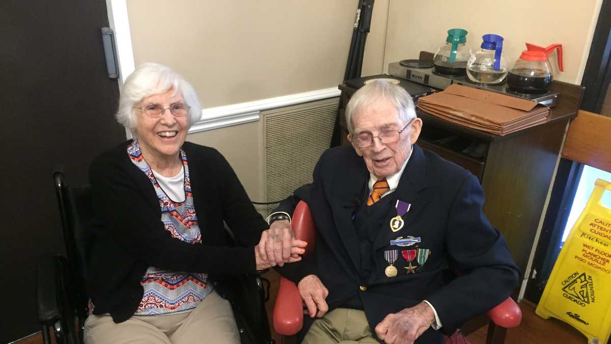 Upstate veteran receives purple heart earned in World War II