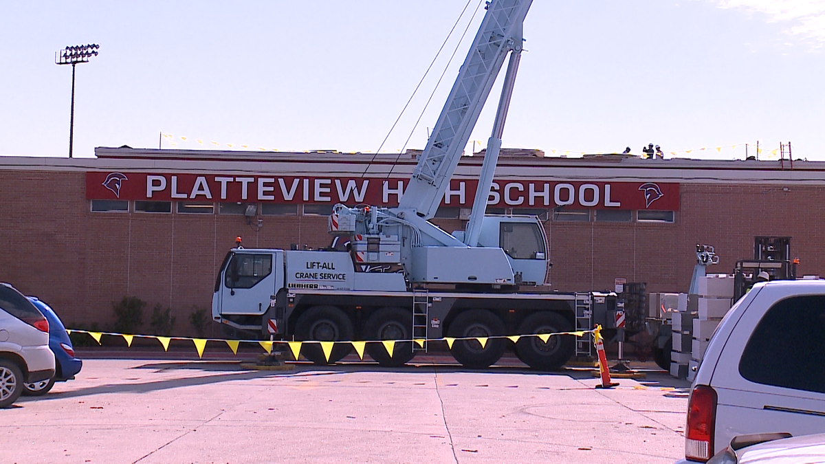 Platteview High School continues repairs