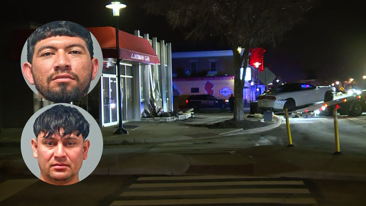 Bonds set for men arrested after car slams into front of a popular ...