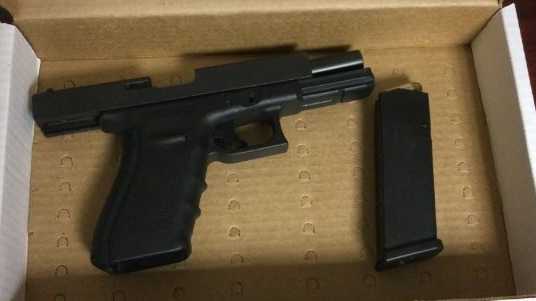 Men armed with handgun tried to drill their way into apartment