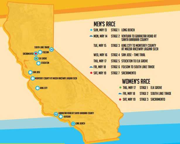 2018 Tour of CA names several NorCal host cities