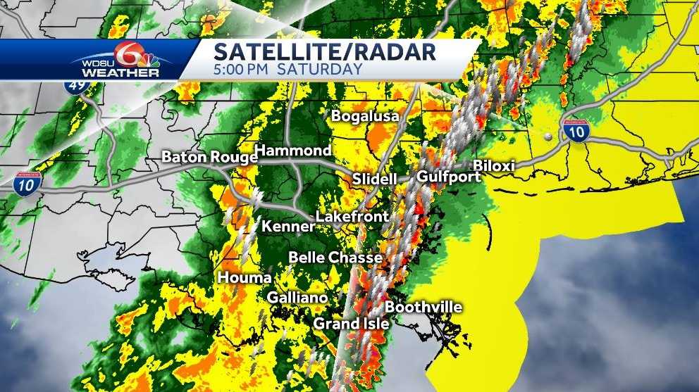 Threat for heavy rain continues Saturday evening