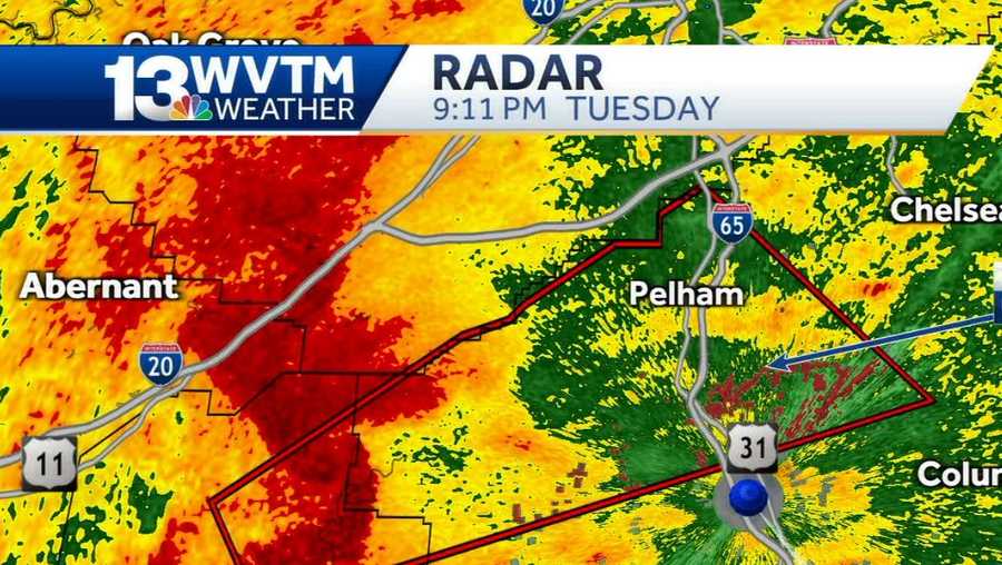 Tornado confirmed in Bibb and Shelby counties during last night's storms
