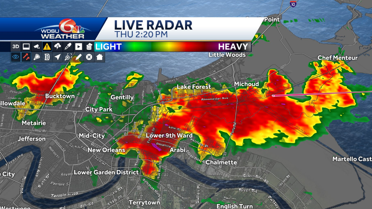 Flood advisory issued for metro New Orleans