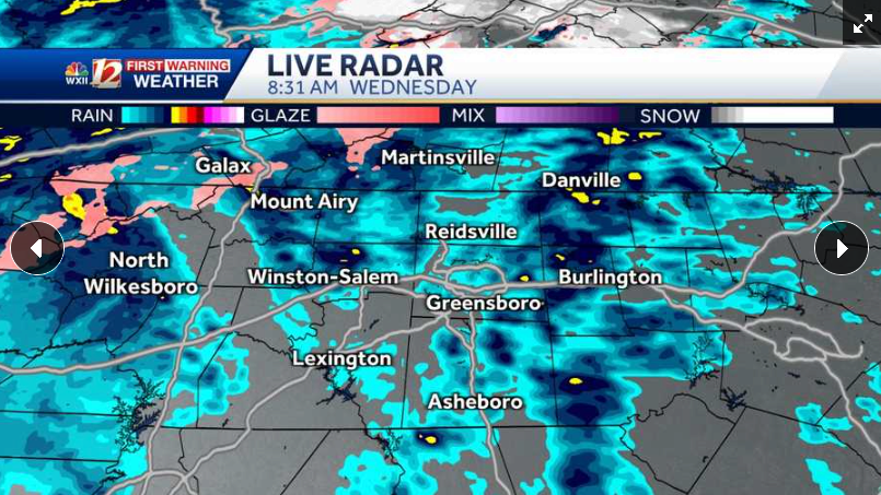 North Carolina: Rain Ending & Winds Ramp Up Overnight