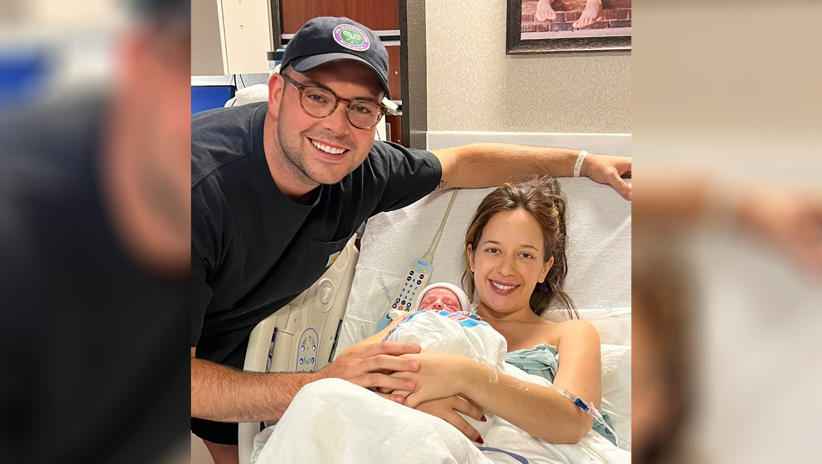 KOCO 5 anchor Zach Rael and producer Allyson Rael announce baby birth