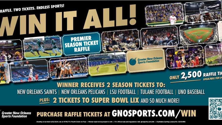 Louisiana sports fans one week raffle to win Super Bowl LIX