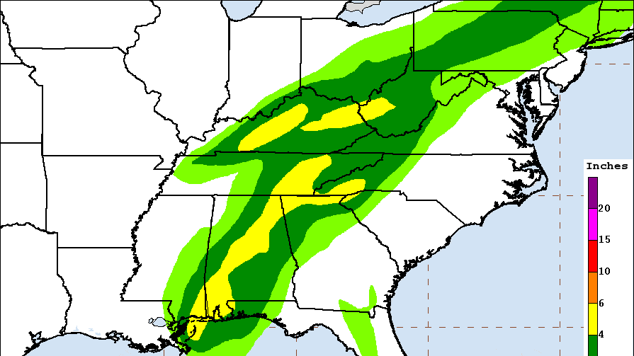 NWS Hurricane Nate forecast maps, graphics