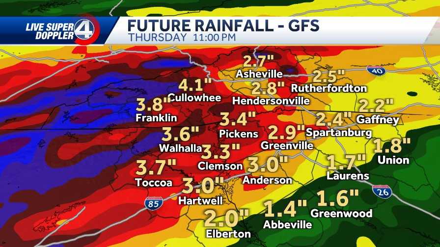 South Carolina: Soaking rain, cooler temperatures this week