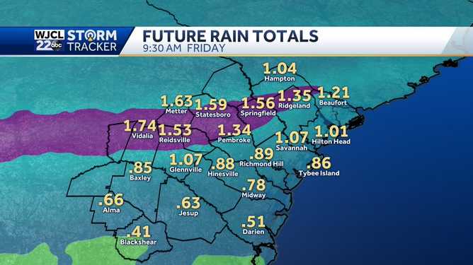 Storm system to deliver steady rain & chilly temperatures