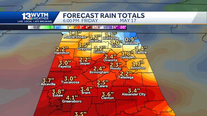 Nice weekend weather, more rain and strong storms next week