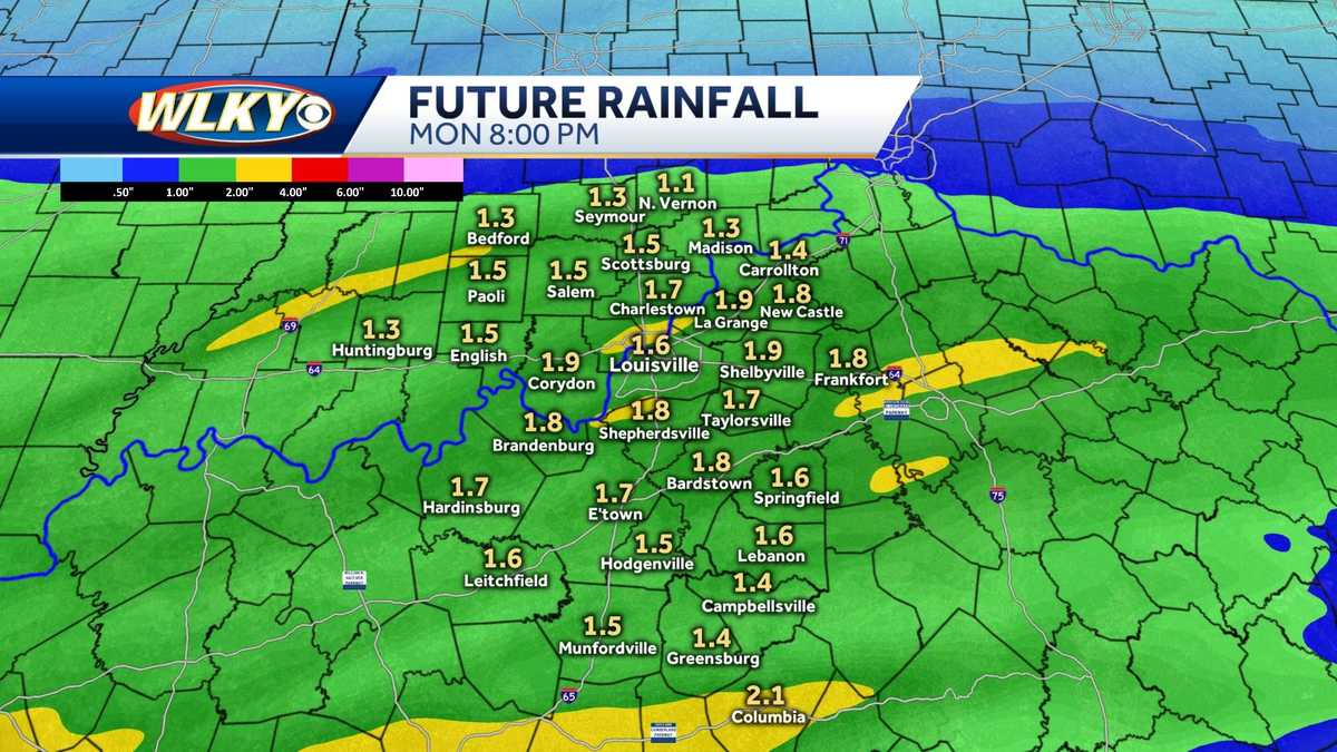 Impact Weather Monday: Heavy rain to start the week