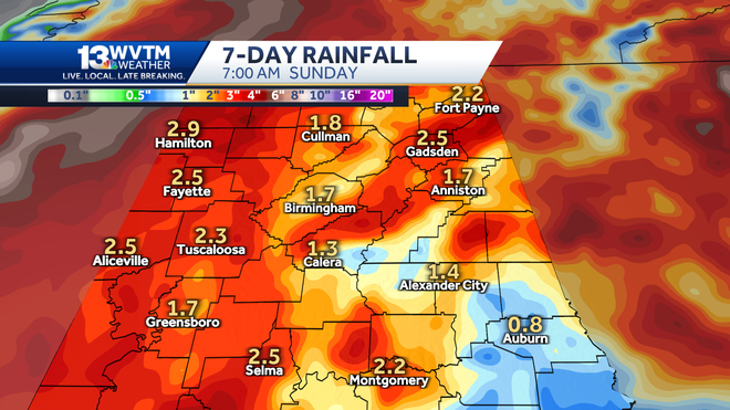 Alabama remains Fall-like Sunday, with below-average temperatures
