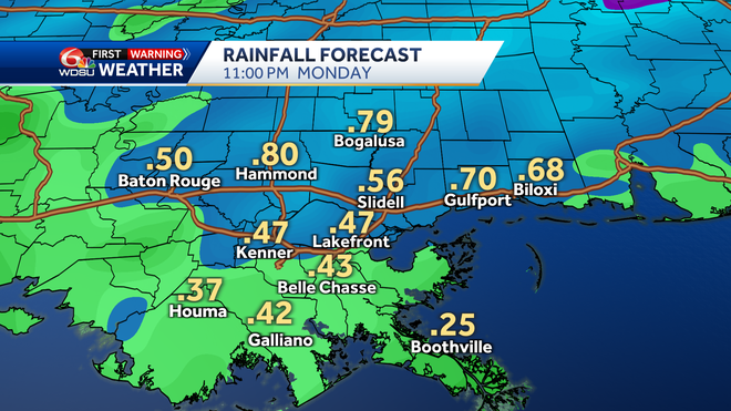 Better storm chances for Sunday