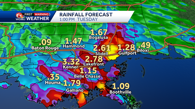 More soggy conditions to come over the next couple days