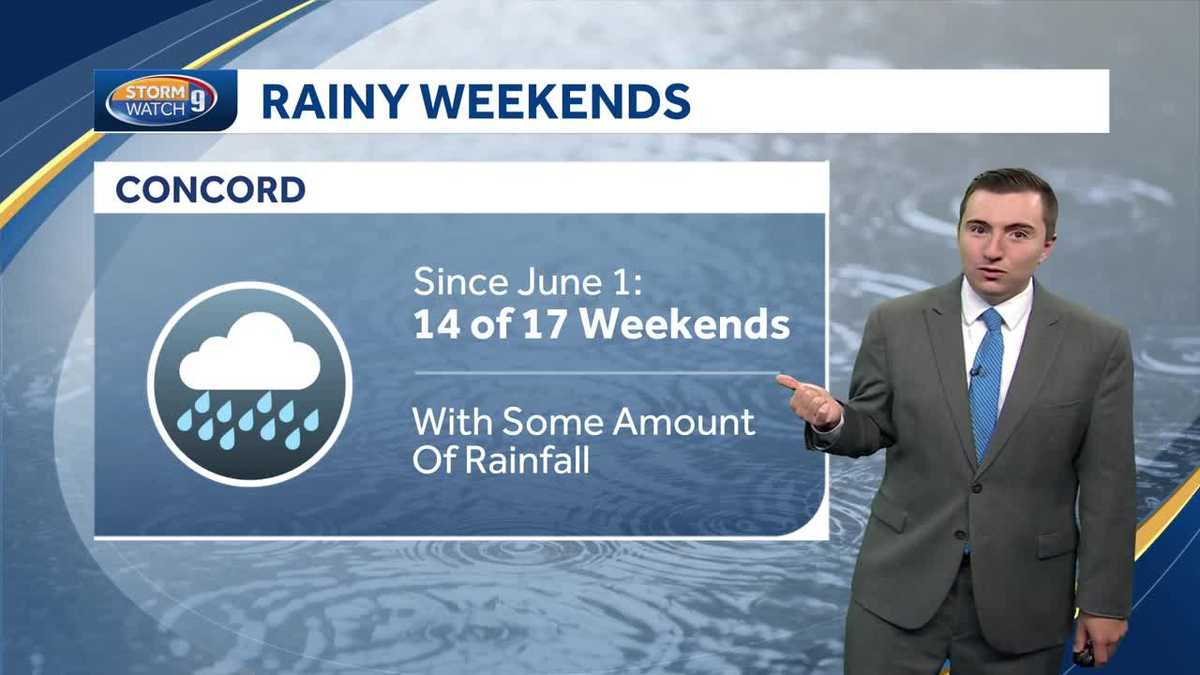 Most recent weekends in NH have been rainy