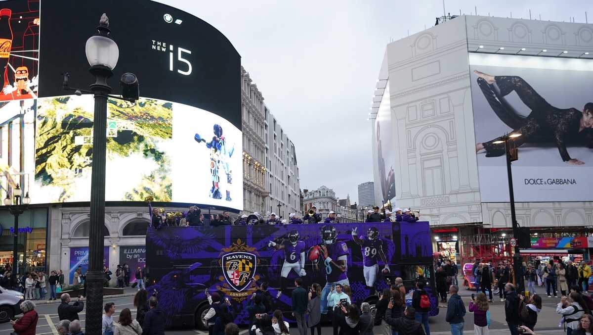 Baltimore Ravens travel to London to play Titans | Photos