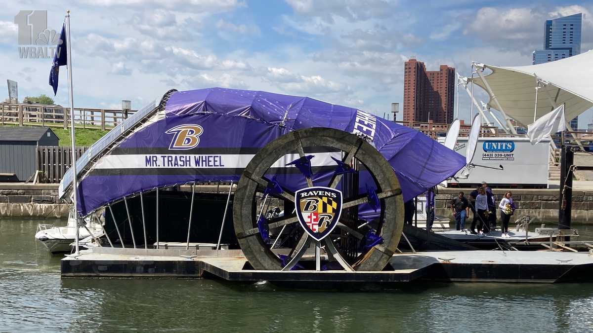 Mr. Trash Wheel gets new look — and funding — thanks to Ravens