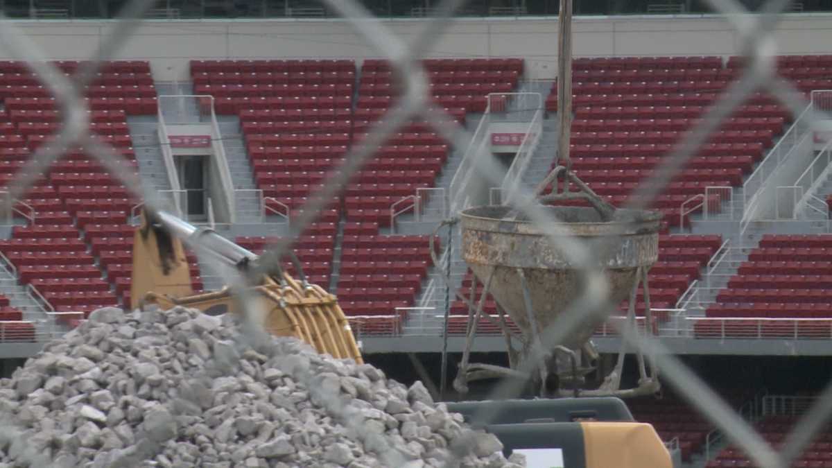 Razorback Stadium will be under construction during football season