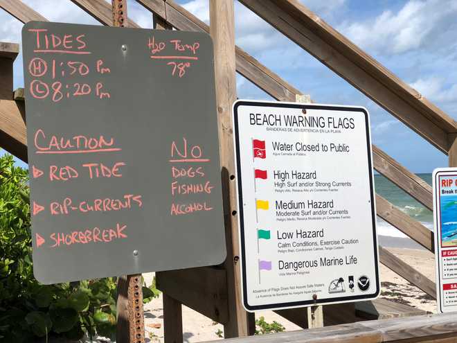 Treasure Coast beaches closed due to red tide