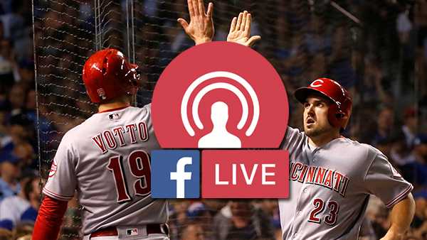 Reds will play in first MLB game ever live-streamed on Facebook