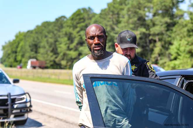 South Carolina: High speed chase on major highway ends in flames