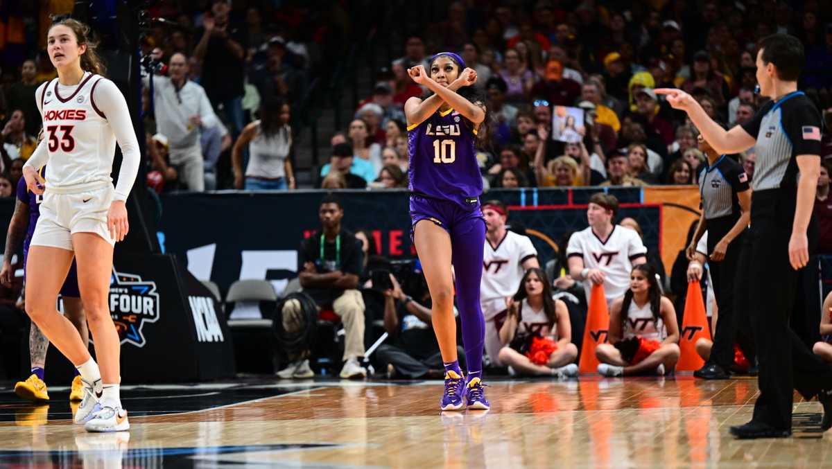 LSU beats Virginia Tech at Women's Final Four, Tigers to play for ...