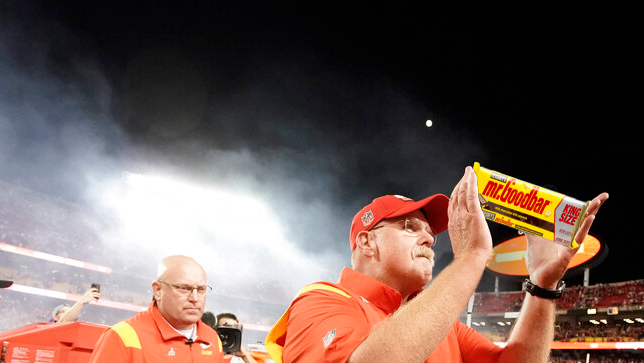 Chiefs' Andy Reid talks trades, candy and costumes on Halloween