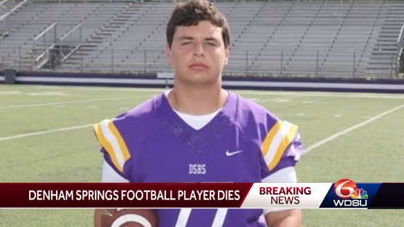 Denham Springs football player dies following collapse at practice