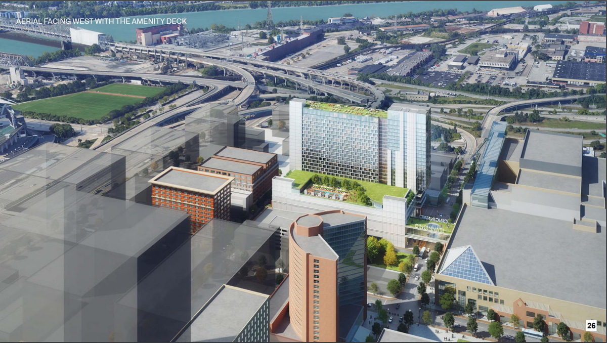 New renderings show plans for Convention Center hotel downtown