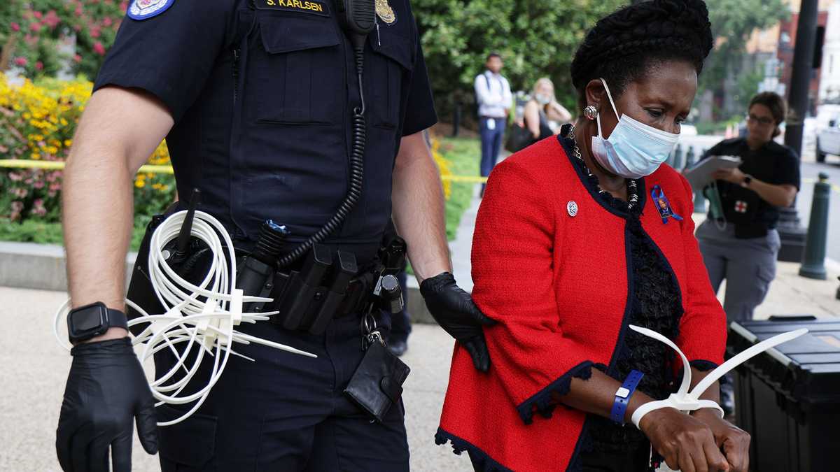 Third Black lawmaker arrested this month during voting rights protests ...