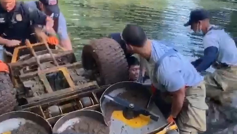 WATCH: Edmond first responders save man trapped under water after mower ...