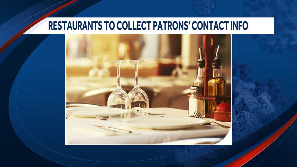 NH restaurants required to collect patrons' contact information