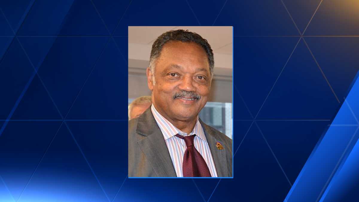 Rev. Jesse Jackson speaks at local church