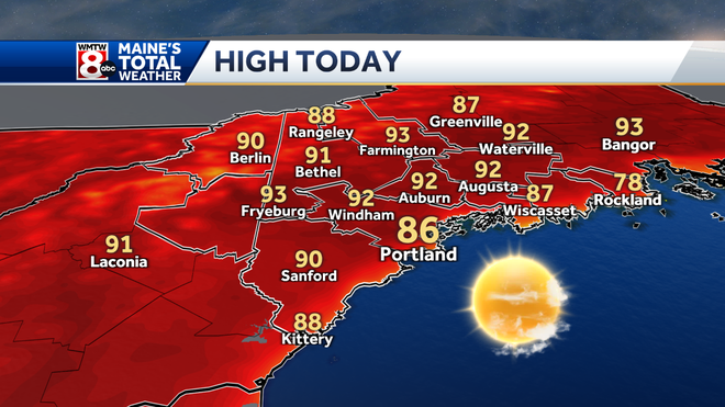 The warmest day of the week as arrived