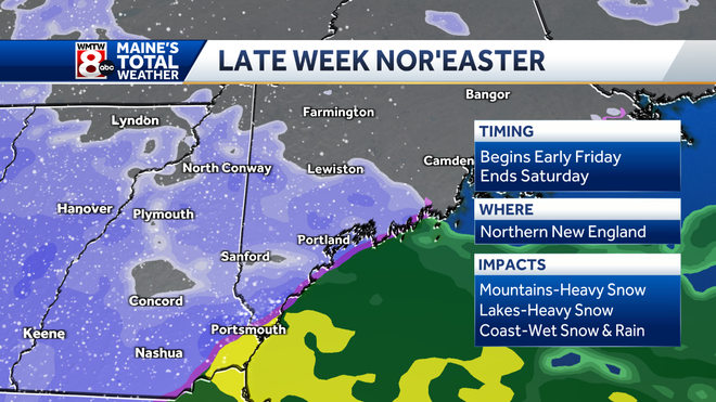 A winter storm watch has been issued ahead of Friday’s snowstorm