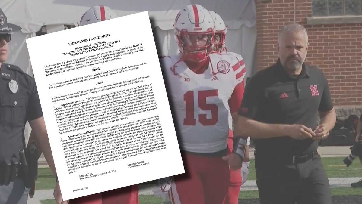 How much would Matt Rhule owe if he leaves Nebraska?