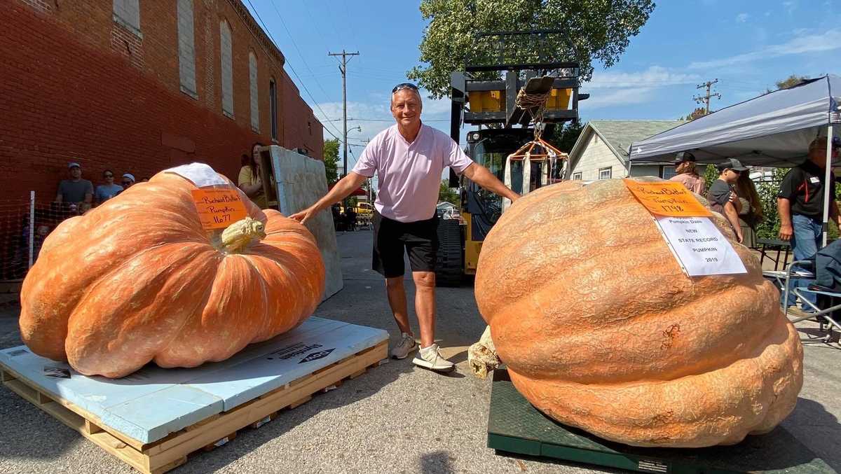 HOLY GREAT PUMPKIN: Missouri man breaks state record with nearly 1,800 ...