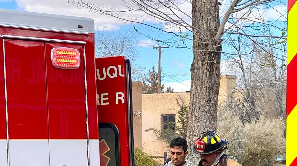 Firefighter injured while responding to flames