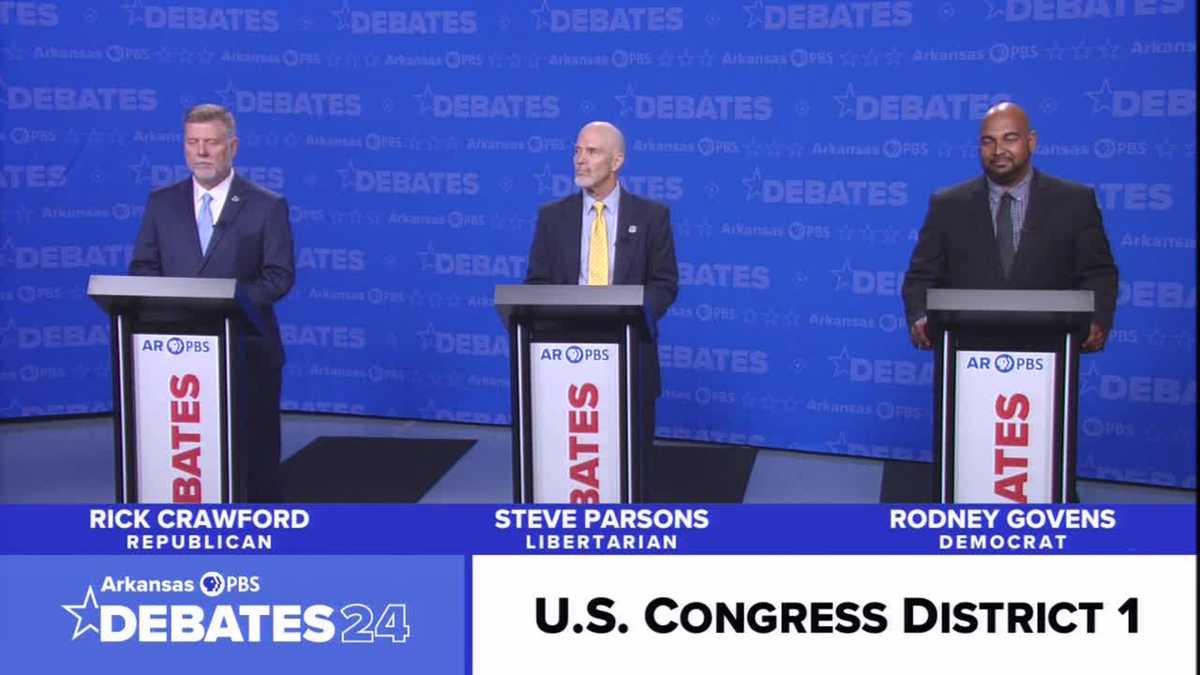 Rick Crawford, Rodney Govens, Steve Parsons debate in Arkansas US House ...