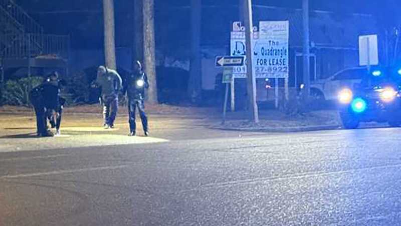 Police presence on Ridgewood Road