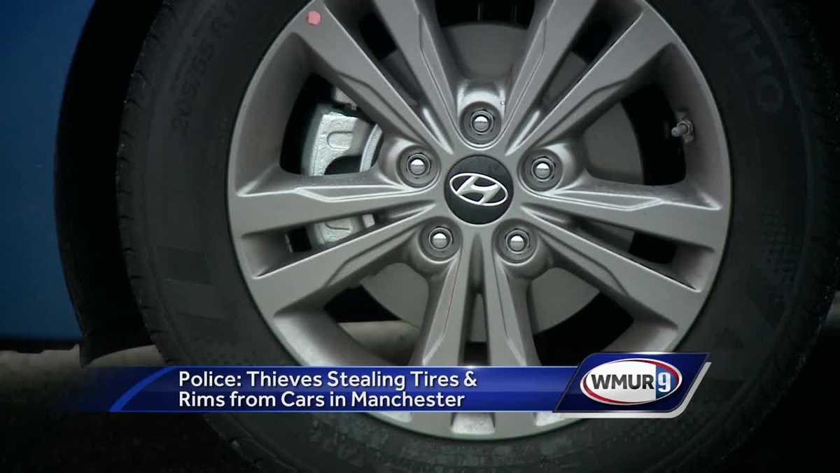 Police: Thieves stealing tires, rims from cars in Manchester