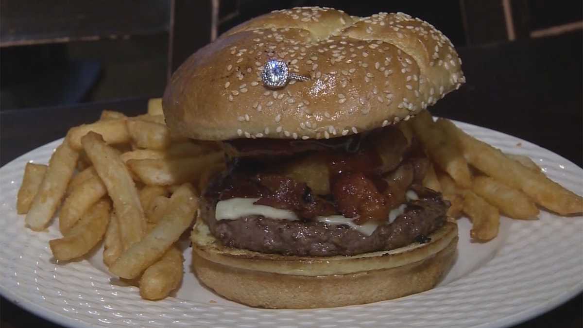 Get a burger and an engagement ring with this Valentine's Day special