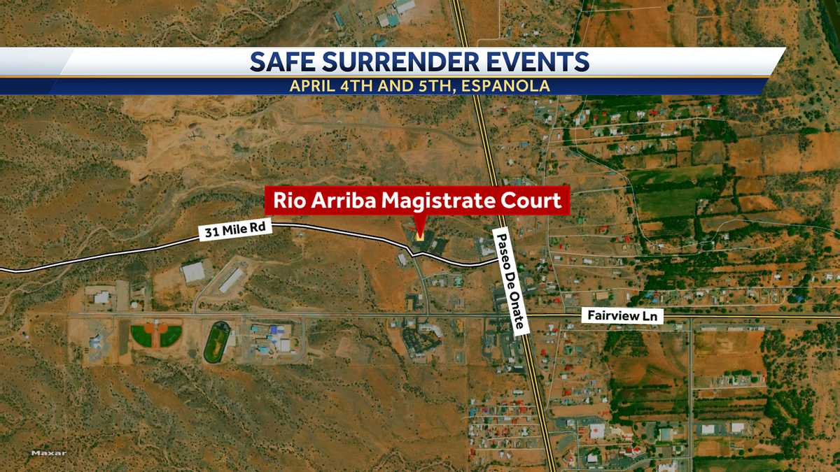 Upcoming safe surrender events in Española