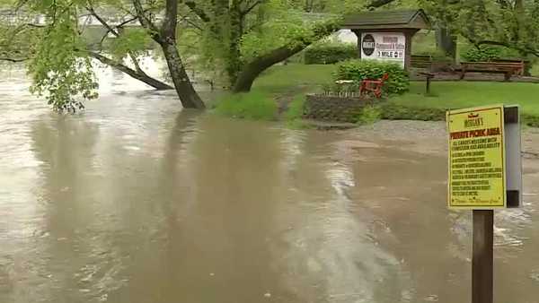 Rising river levels bring warnings about dangerous water conditions
